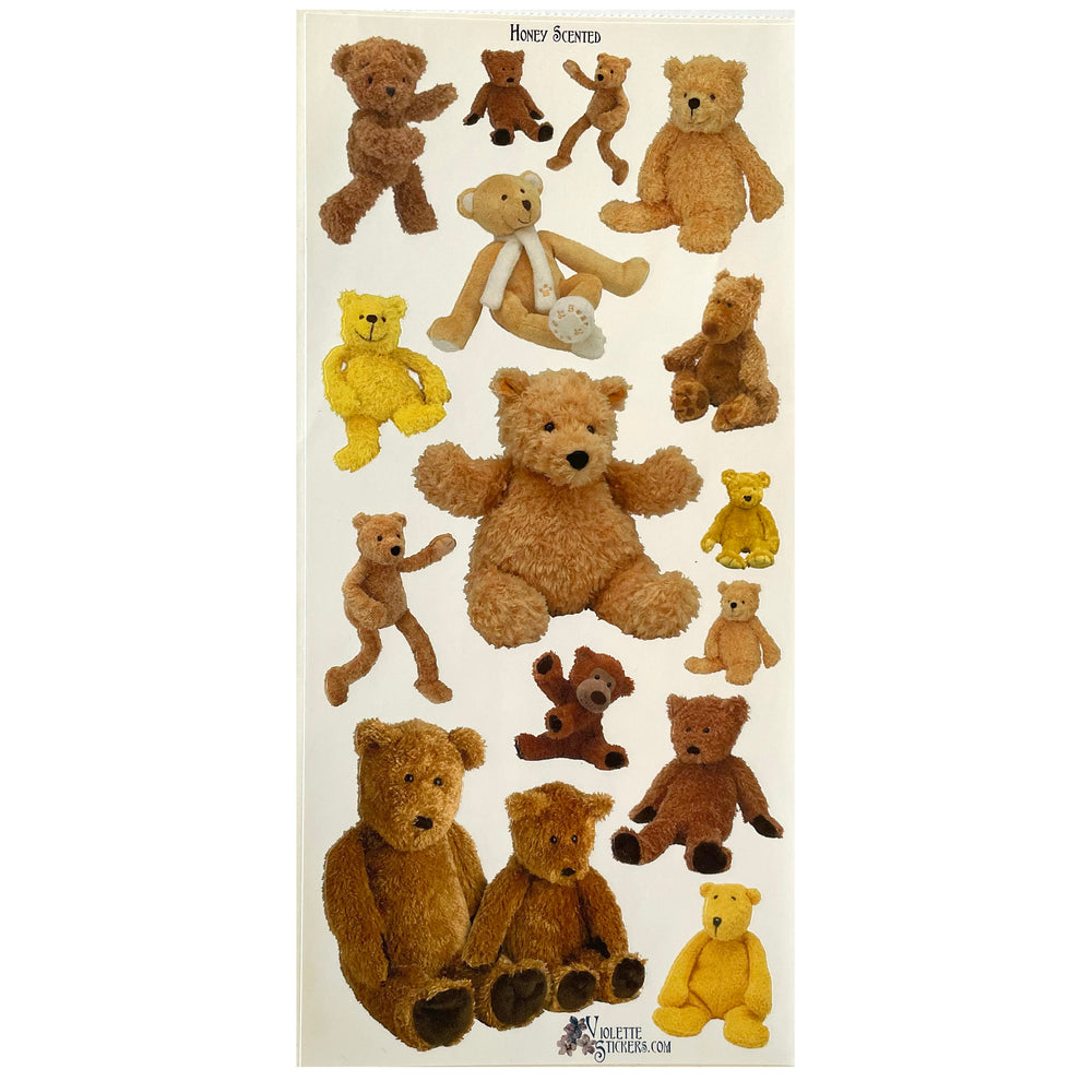 Violette: Scratch N Sniff Honey Teddy Bears – Sticker Stash Outlet